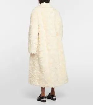 JIL SANDER Faux Fur Overcoat