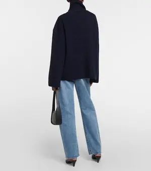 TOTEME Ribbed-knit Wool Turtleneck Sweater