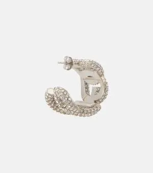Dolce & Gabbana Dg Crystal-embellished Hoop Earrings