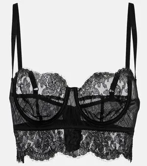 Dolce & Gabbana Lace Bra Top - Black