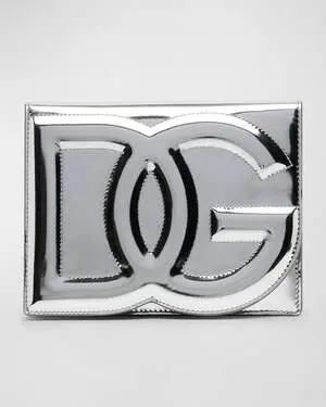 Dolce & Gabbana Dolce & Gabbana Logo Flap Shoulder Bag Argento