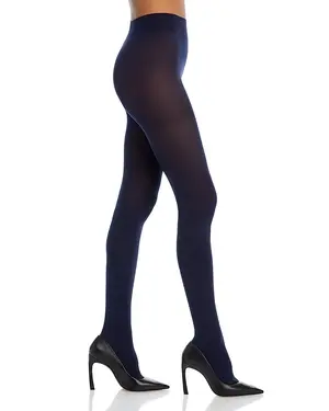 Hue Hue Super Opaque Control Top Tights Navy