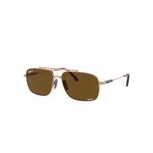 Ray-ban Michael Titanium Sunglasses Polarized - Light Brown