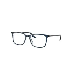Ray-ban Rectangle Eyeglasses Frame - Blue Transparent