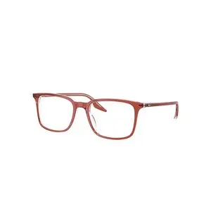 Ray-ban Rectangle Eyeglasses Frame - Brown Transparent
