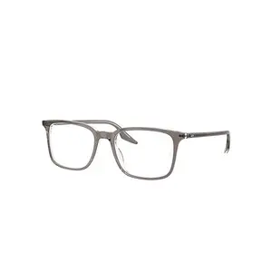 Ray-ban Rectangle Eyeglasses Frame - Grey Transparent