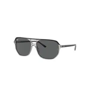 Ray-ban Bill One Sunglasses 60-16 Dark Grey On Transparent Grey