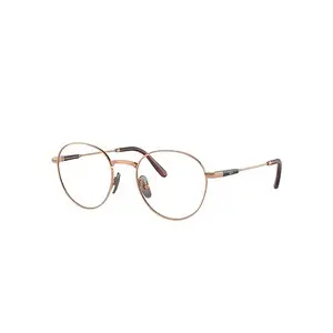Ray-ban David Titanium Optics Eyeglasses Frame Light Brown