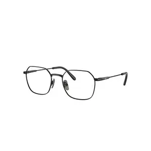 Ray-ban Ray-ban Jim Titanium Optics Eyeglasses Frame Clear Lenses Polarized 53-20 Black