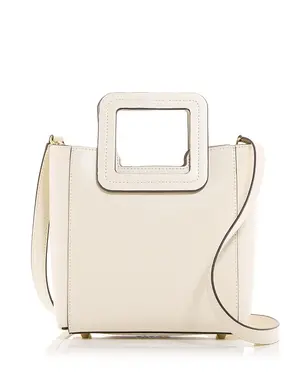Staud Mini Shirley Leather Crossbody - Cream