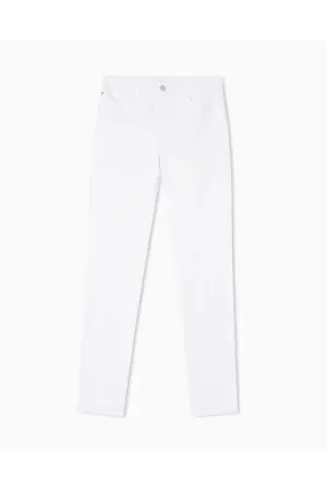 Emporio Armani J18 High-rise Skinny-leg Jeans - White