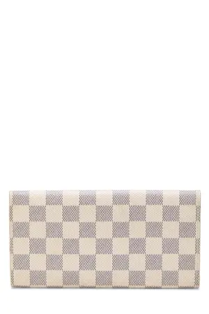 LOUIS VUITTON Damier Azur Emilie Wallet - Pink