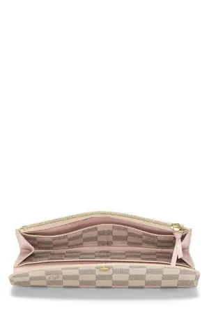 LOUIS VUITTON Damier Azur Emilie Wallet - Pink