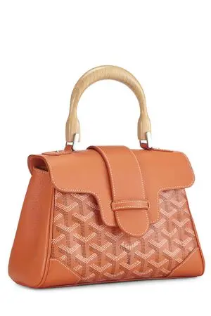 Goyard Goyardine Canvas Structured Saigon Mini