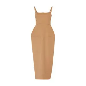 Max Mara Bea Midi Dress - Cammello