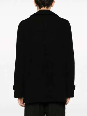 Comme Des Garçons Double-breasted Wool-blend Coat