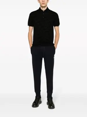 Dolce & Gabbana Logo-plaque Knitted Track Pants - Blue