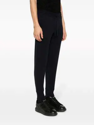 Dolce & Gabbana Logo-plaque Knitted Track Pants - Blue
