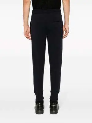 Dolce & Gabbana Logo-plaque Knitted Track Pants - Blue