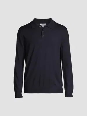REISS Trafford Polo Sweater - Navy