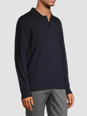 REISS Trafford Polo Sweater - Navy
