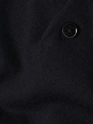 REISS Trafford Polo Sweater - Navy