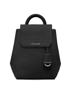 MAISON DE SABRE Maison De Sabre Mini Soft Leather Backpack - Black Caviar