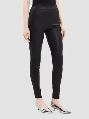 Theory Pull-on Leather Leggings