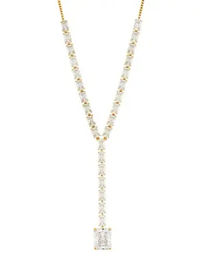 Adriana Orsini Naomi 18k--plated & Cubic Zirconia Y-necklace - Gold