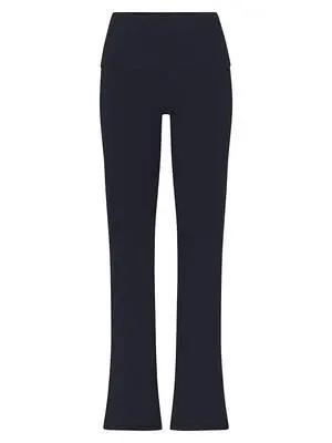 SKIMS Cotton Jersey Foldover Pants Navy