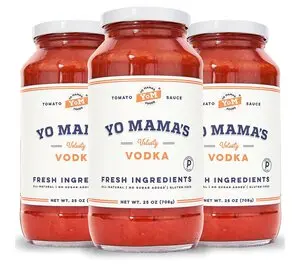 YO MAMA'S FOODS Yo Mama's 25oz Jars Of Velvety Vodka Pasta Sauce - One-color