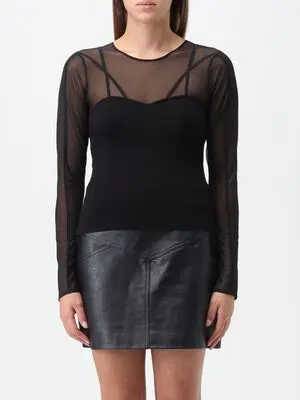 TWINSET Long Sleeve Sheer Top