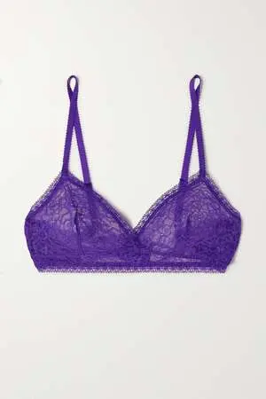 ERES Pensees Douce Stretch-lace Soft-cup Triangle Bra - Purple