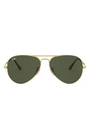 Ray-ban 62mm Oversized Aviator Everglasses - Green