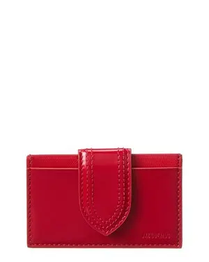 Jacquemus Le Porte Carte Bambino Patent Card Case Red