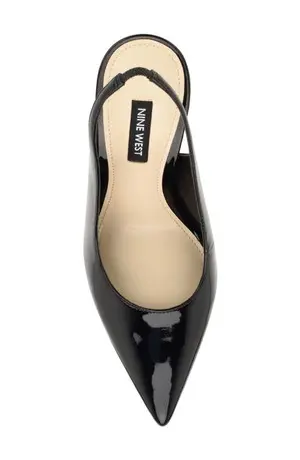 Nine West Feather Slingback Pointed Toe Stiletto Pump