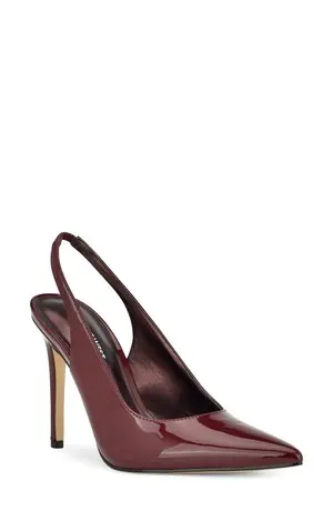 Nine West Feather Slingback Pointed Toe Stiletto Pump