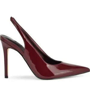 Nine West Feather Slingback Pointed Toe Stiletto Pump