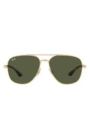 Ray-ban 59mm Square Sunglasses - Gold Flash