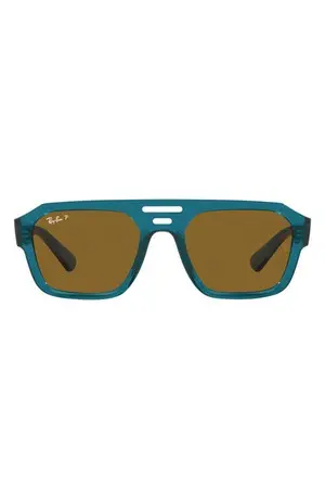 Ray-ban Corrigan 54mm Polarized Sunglasses - Light Blue