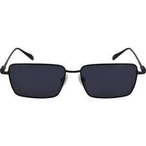 FERRAGAMO Gancini Evolution Rectangle Sunglasses - Matte Black
