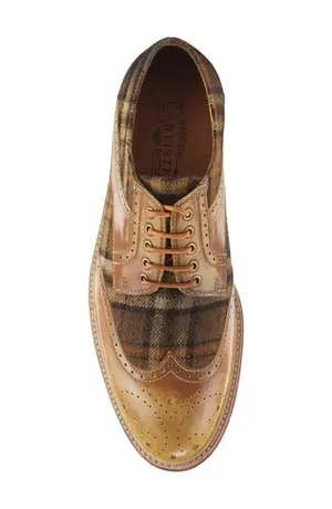 SPRING STEP SHOES Thavo Plaid Derby - Tan Multi