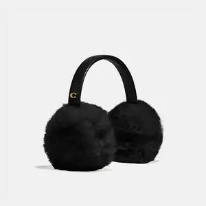 COACH Shearling Earmuffs - Black