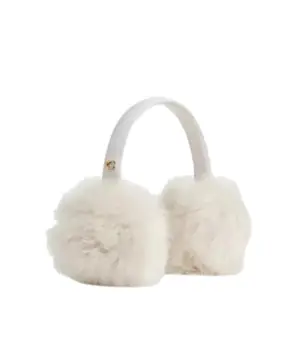 COACH Coach Shearling Earmuffs Chalk