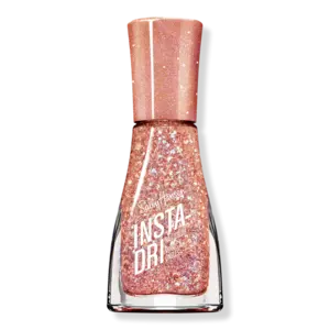 SALLY HANSEN Insta-dri Nail Polish Shooting Star (gold Pink Glitter)