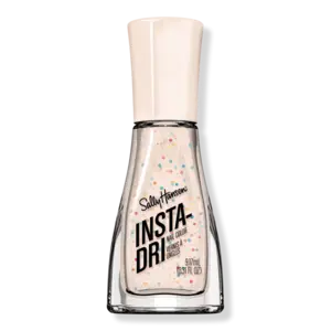 SALLY HANSEN Insta-dri Nail Polish Sprinkle, Sprinkle (off White With Rainbow Sparkles)