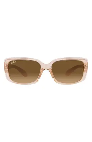 Ray-ban 58mm Gradient Rectangle Sunglasses