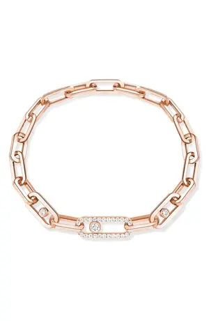 Messika Messika Move Link Diamond Bracelet Pink Gold