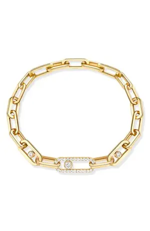 Messika Move Link Diamond Bracelet - Yellow Gold