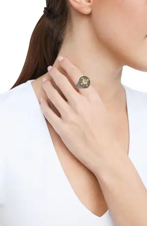 Armenta Crivelli Chalcedony Signet Ring